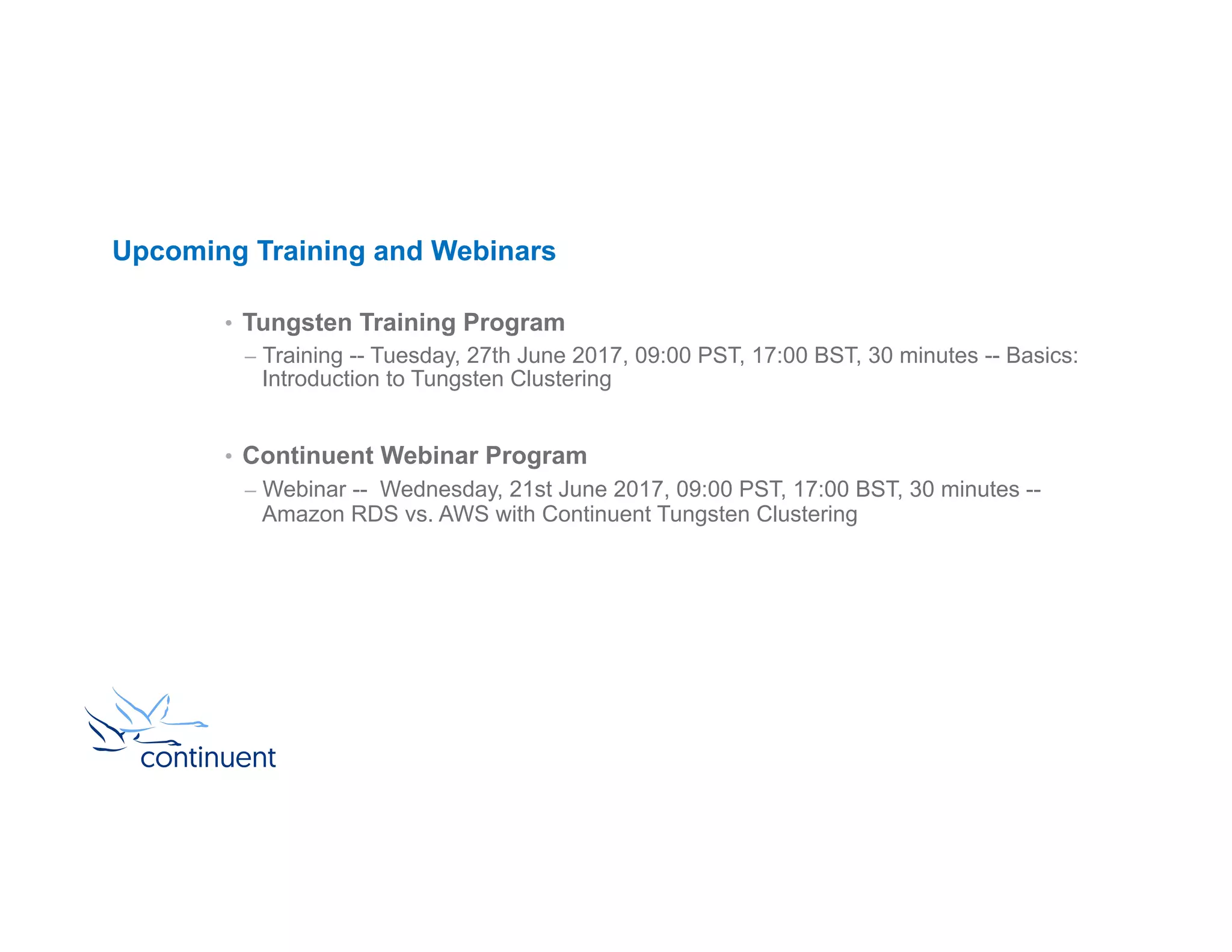 Training Slides: Basics 101: Introduction to Tungsten Replicator | PDF