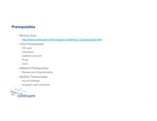 Training Slides: Basics 104: Simple Tungsten Clustering Deployments | PPT