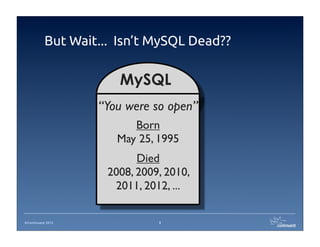 Future Proofing MySQL by Robert Hodges, Continuent | PDF | Databases ...