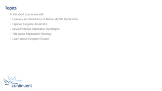 Webinar Slides: MySQL Native Replication vs. Tungsten Clustering | PPT