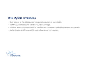 Webinar Slides: High Noon at AWS — Amazon RDS vs. Tungsten Clustering with MySQL on AWS EC2 ...