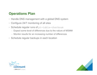 Geographically Distributed Multi-Master MySQL Clusters | PPT