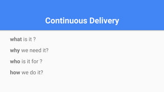 Continues delivery - Introduction | PPT