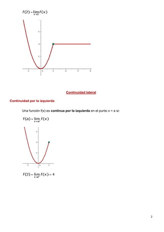 Continuidad de una funcion | PDF