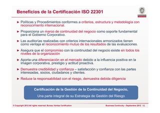 Continuidad negocio iso-22301 | PDF