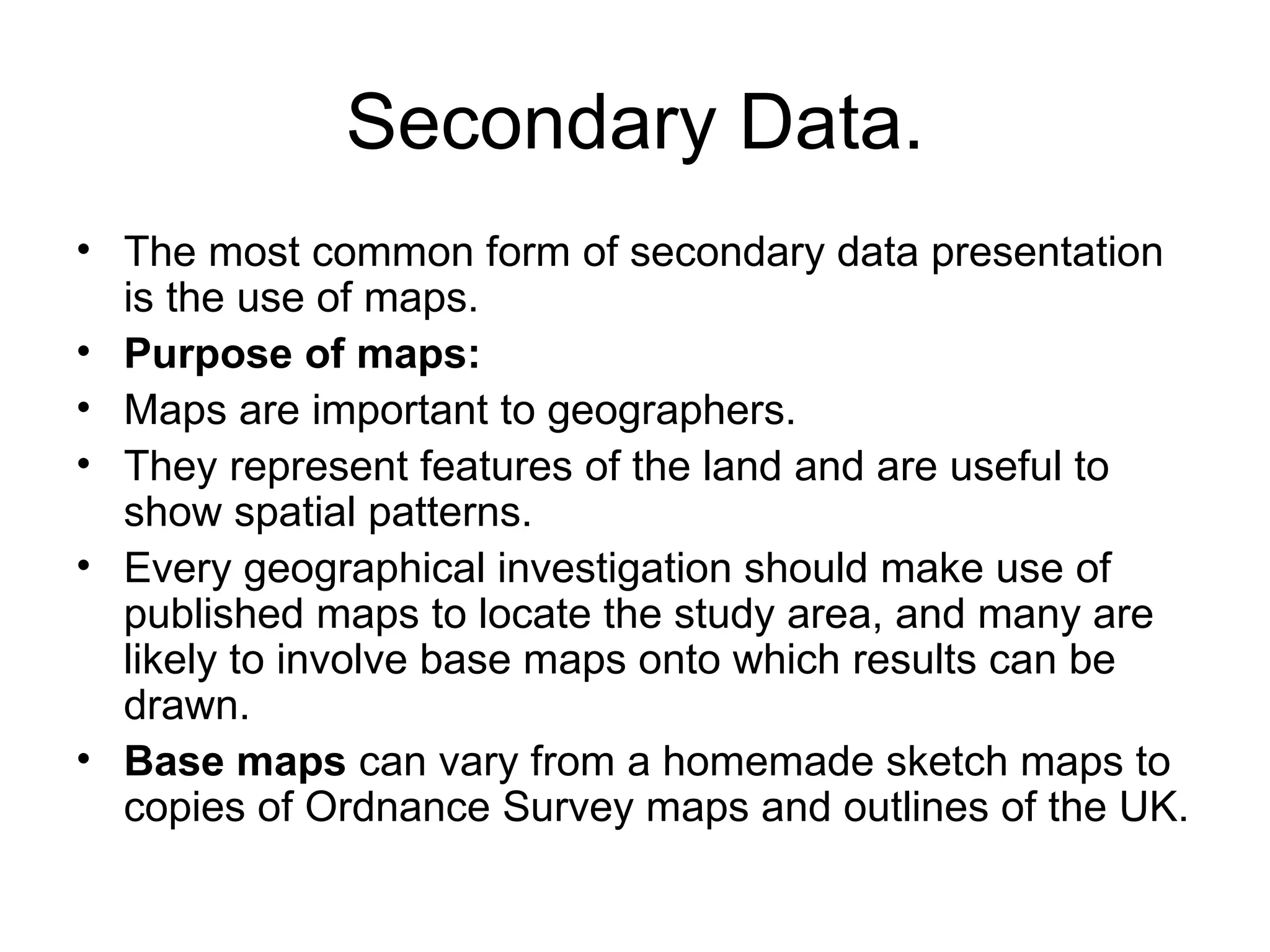 Continuing Our Look At Primary And Secondary Data | PPT