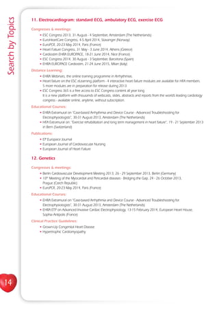 ESC Continuing education and training catalogue 2013-2014 | PDF