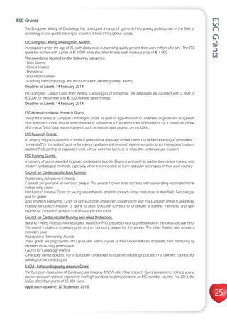 ESC Continuing education and training catalogue 2013-2014 | PDF