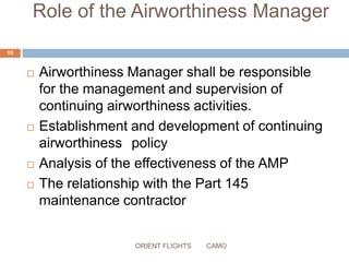 Continuing airworthiness management organisation | PPTX
