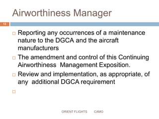 Continuing airworthiness management organisation | PPTX