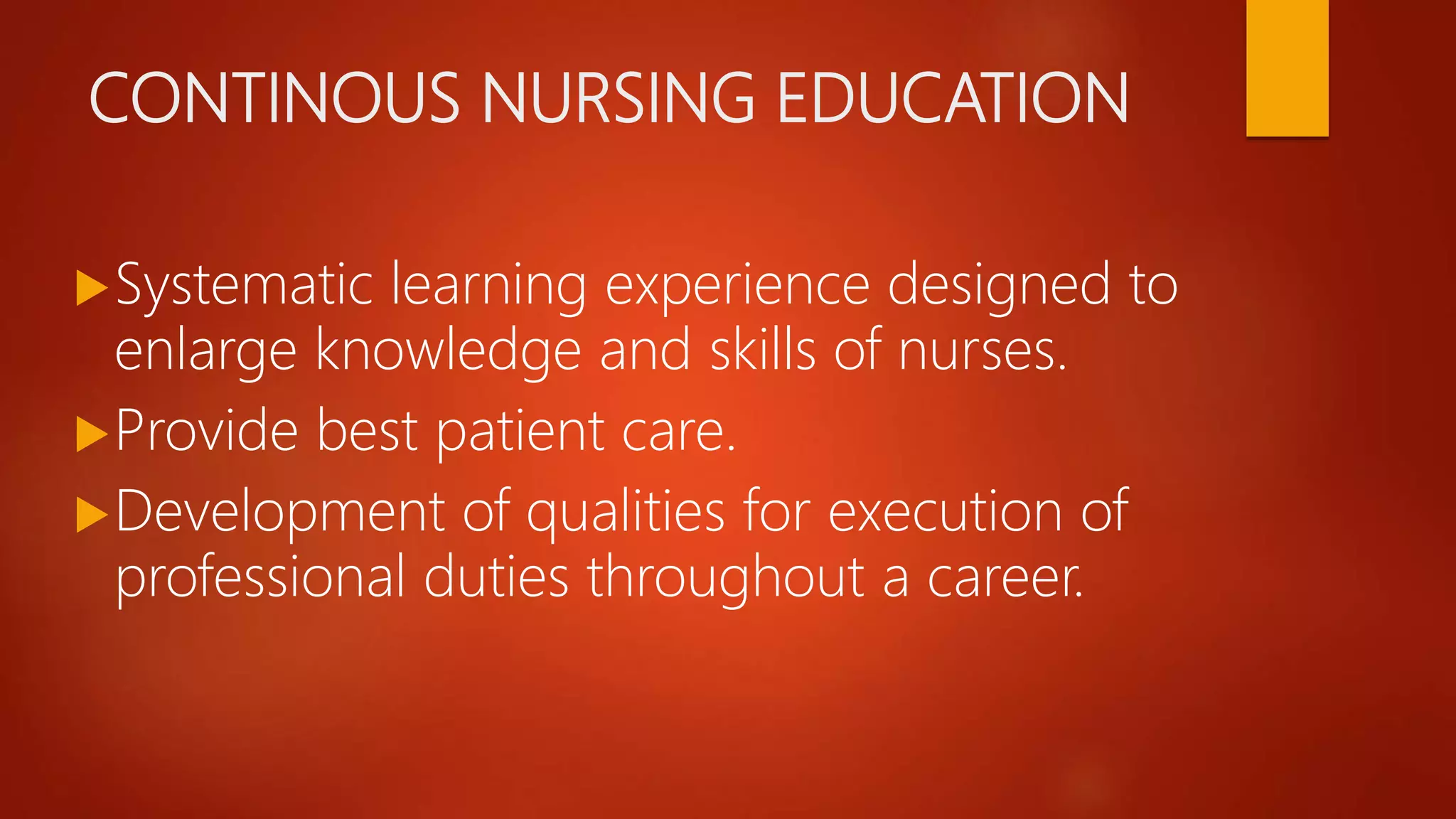 Continuing education | PPTX