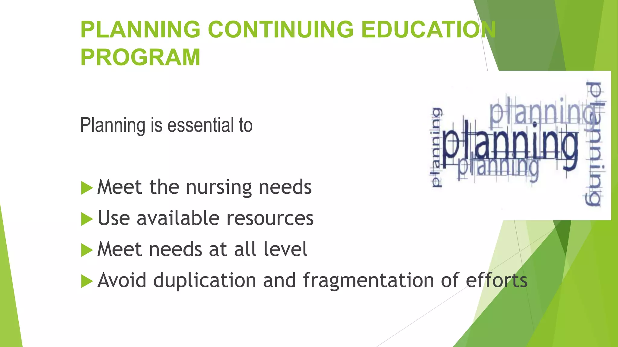 Continuing education | PPTX
