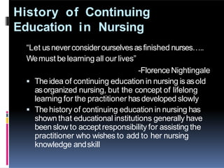 Continuing education in nursing 2 | PPT