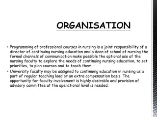 Continuing education planning | PPTX