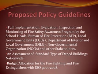 Continuing fire safety and awareness program (fsap) real presentation | PPT