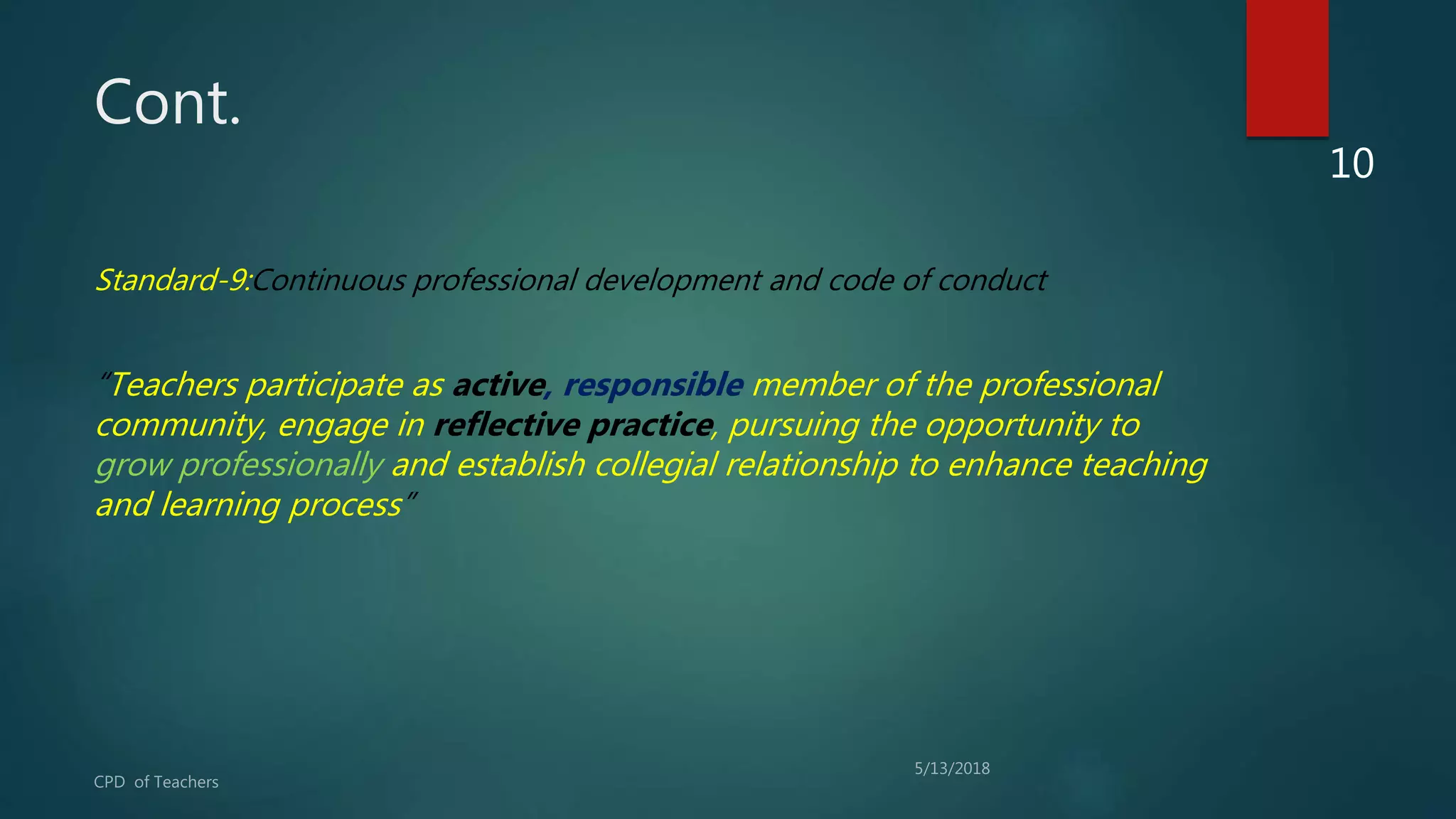 Continuing professional development (cpd) | PPTX