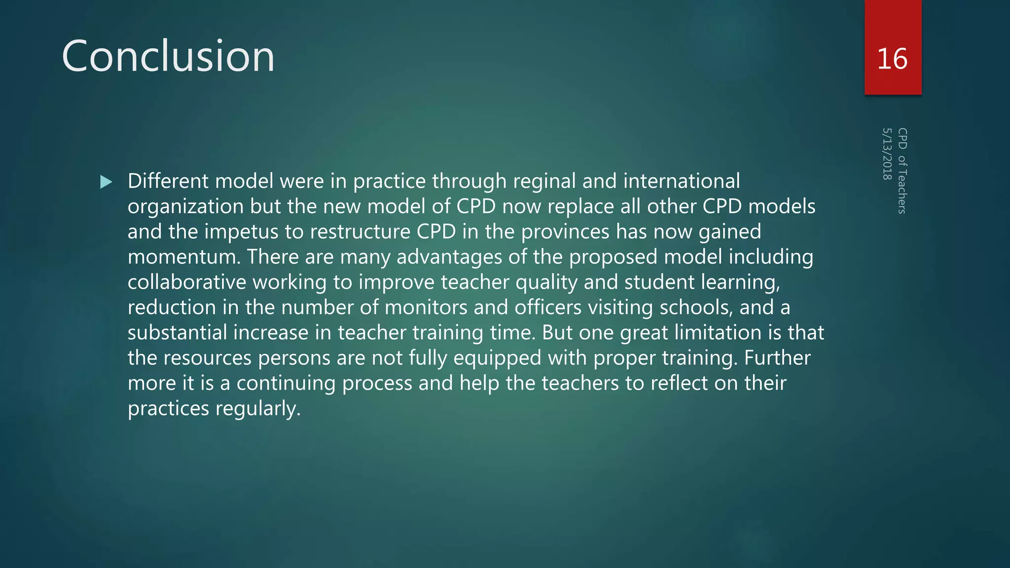 Continuing professional development (cpd) | PPTX