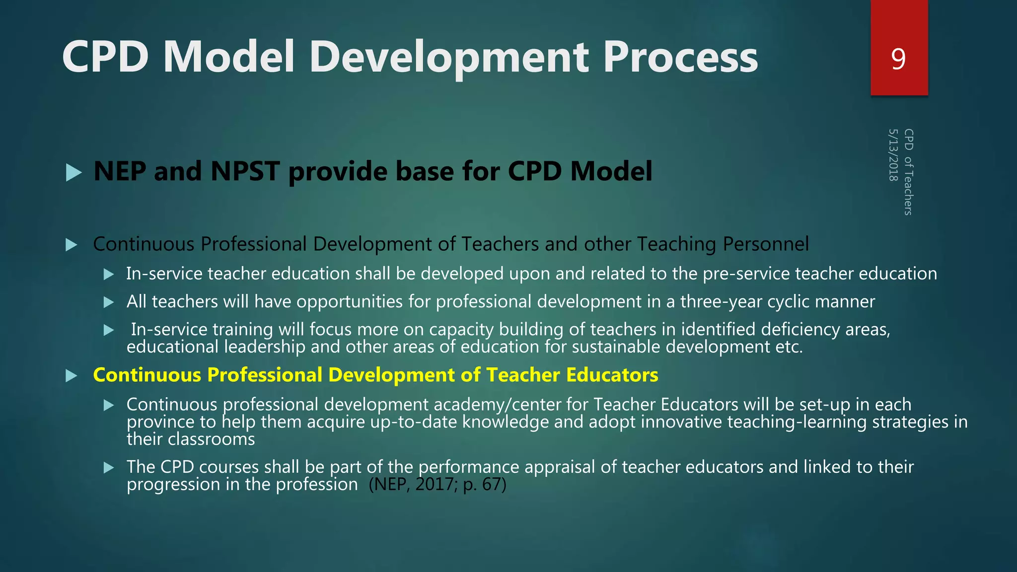 Continuing professional development (cpd) | PPTX