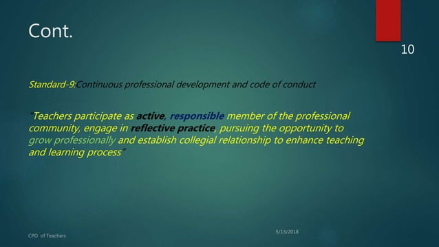 Continuing professional development (cpd) | PPTX