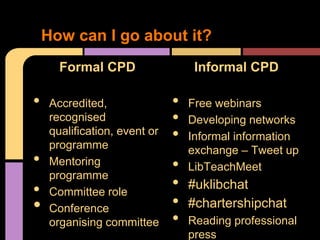 Continuing professional development - what, why, how? | PPTX