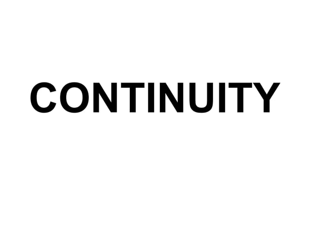 Continuity | PPT | Science