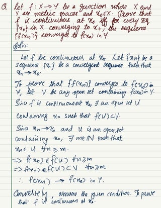 Continuity- solved problems set 1 | PDF