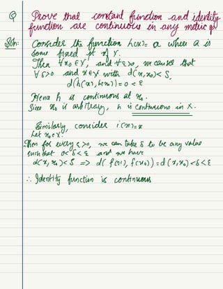 Continuity- solved problems set 1 | PDF