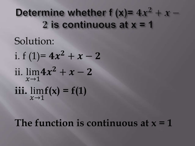 continuity Basic Calculus Grade 11 - Copy.pptx | Computing | Technology & Computing