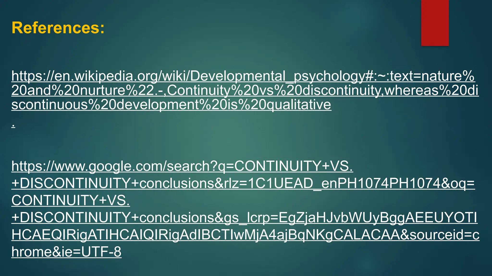 CONTINUITY-VS.-DISCONTINUITY. IN DEVELOPMENTAL PSYCHOLOGYpptx | PPTX