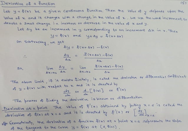 Continuity and differentiation | PPT