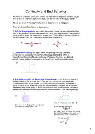 Continuity and end_behavior | PDF