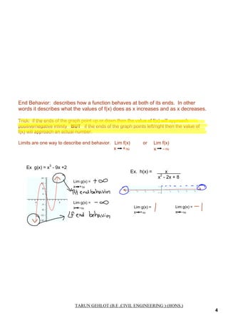 Continuity and end_behavior | PDF