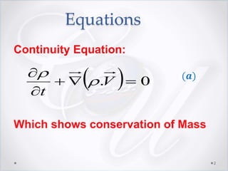 Continuity and momentum in polar plane | PPTX