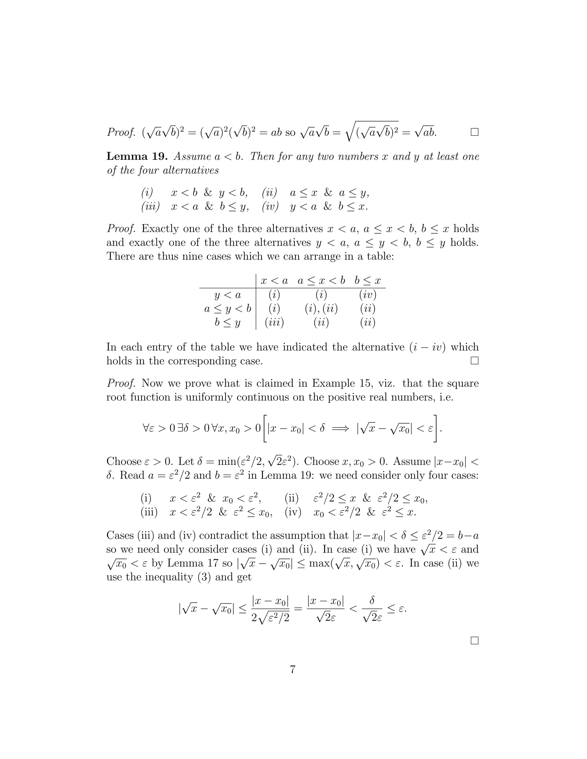 Continuity and Uniform Continuity | PDF
