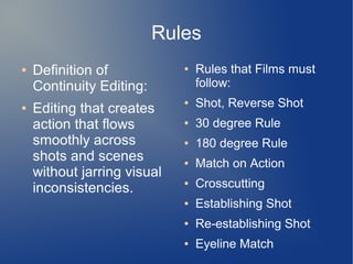 Continuity editing | PPT
