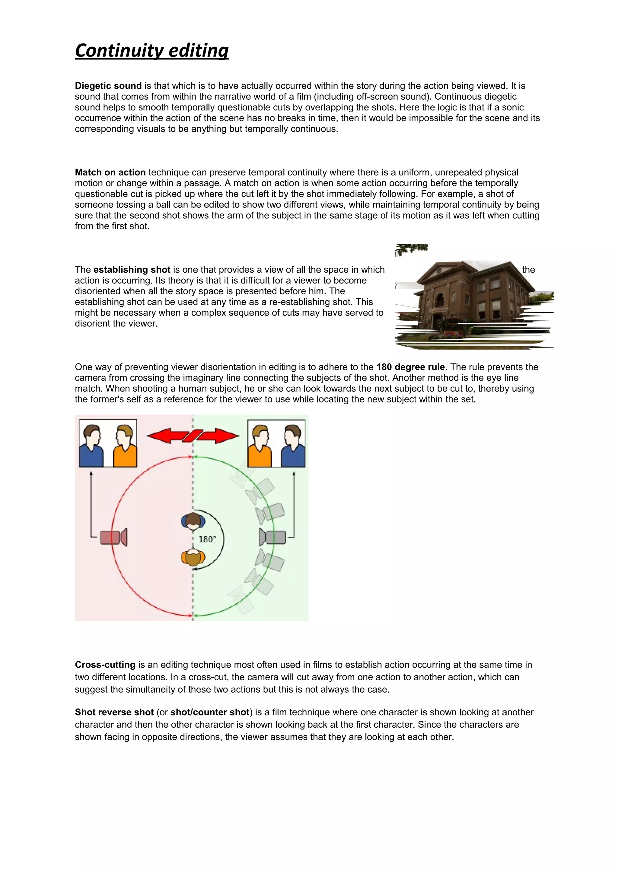 Continuity editing | ODT
