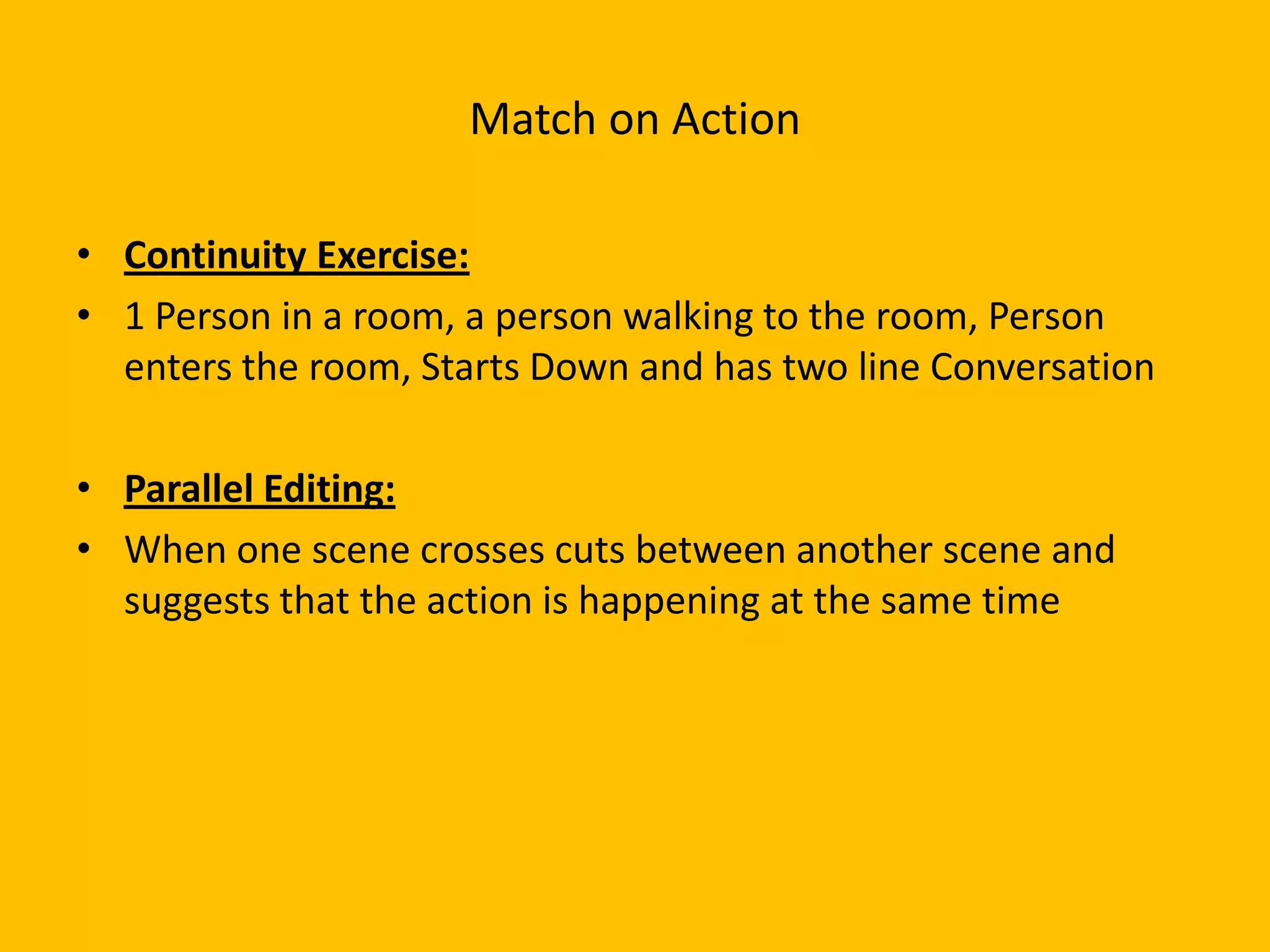 Continuity editing | PPTX