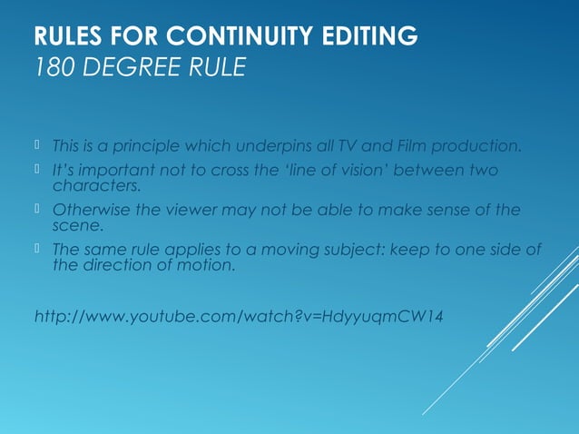 Continuity editing | PPT