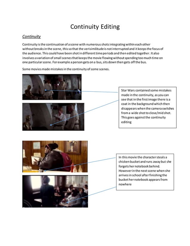 Continuity Editing | PDF