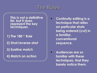 Continuity Editing | PPT