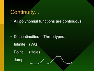Continuity endbehavior | PPT | Free Download