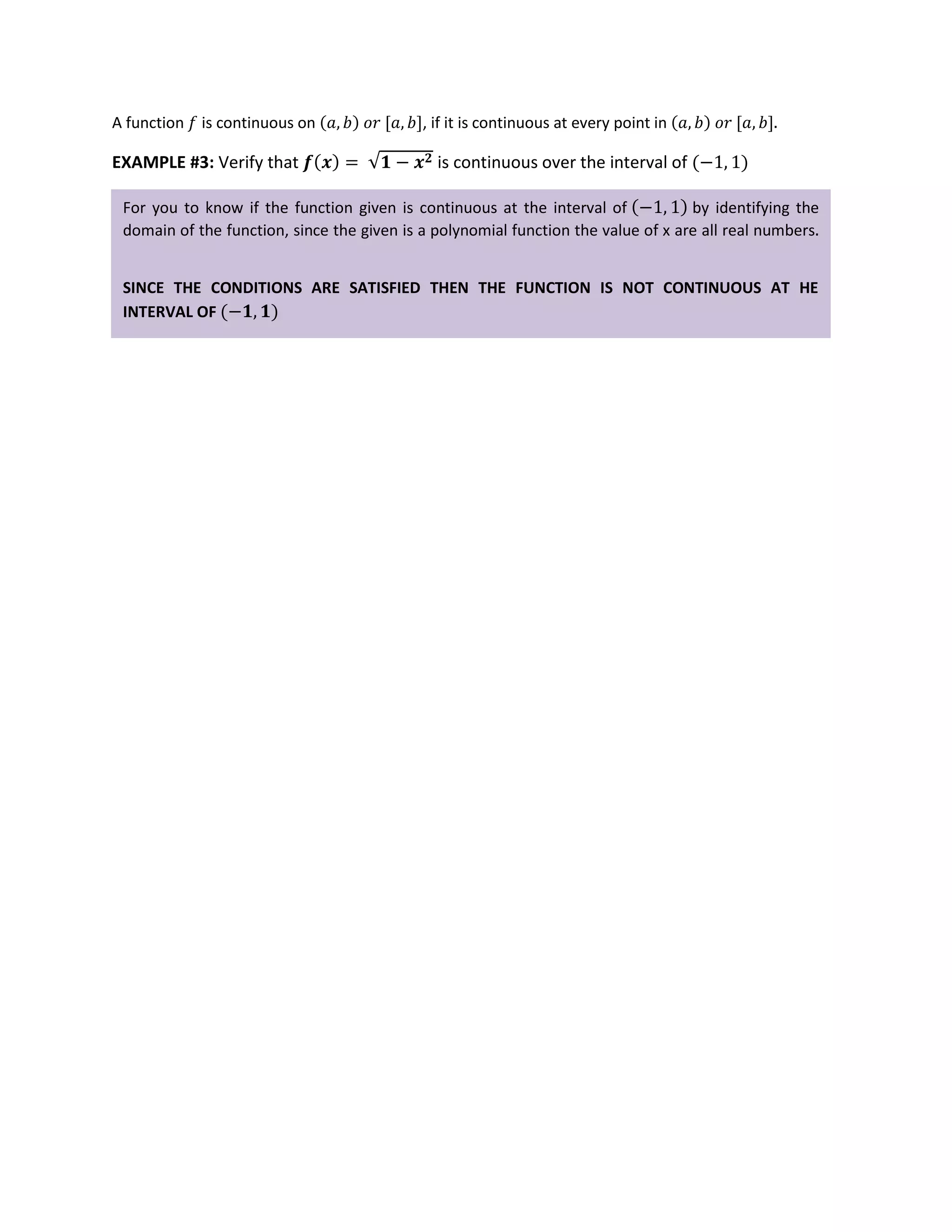 Continuity of a function module02 | PDF