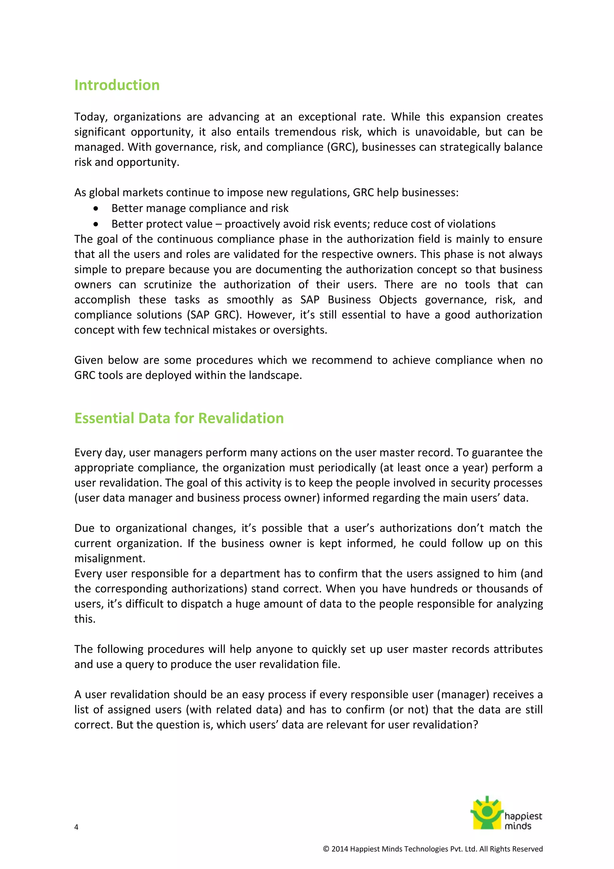 Continuous Compliance-in-Sap-Environments | PDF