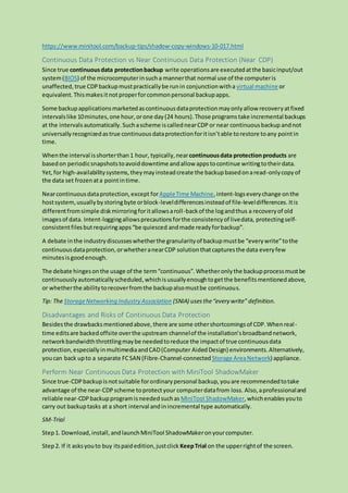 Continuous data protection | PDF