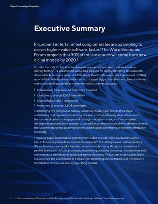 Continuous Delivery Operating Model for Entertainment Video Providers ...