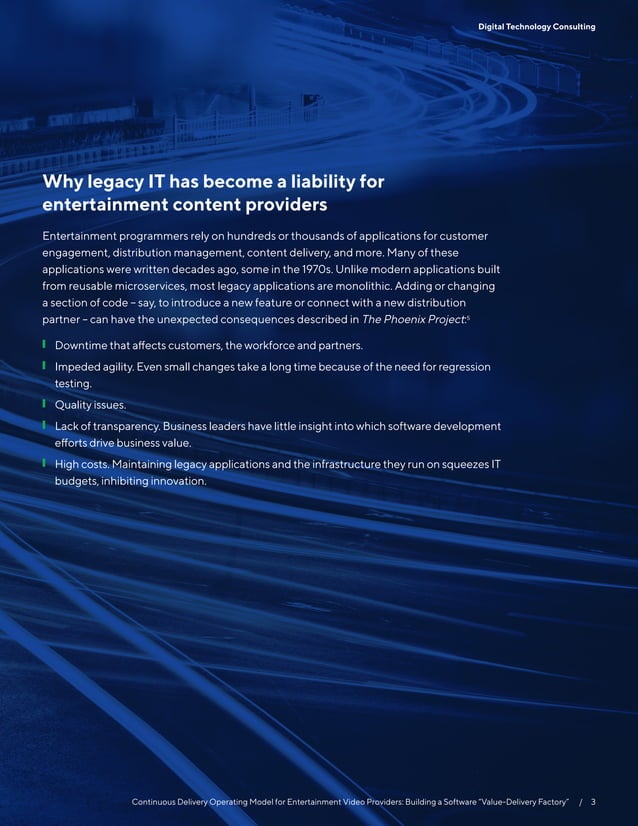 Continuous Delivery Operating Model for Entertainment Video Providers ...