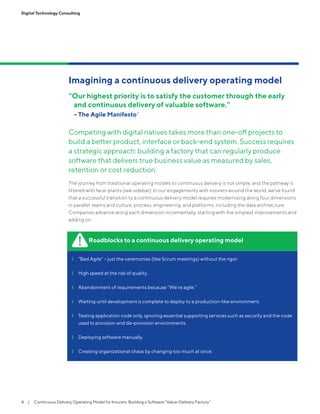Continuous Delivery Operating Model for Insurers: Building a Software ...