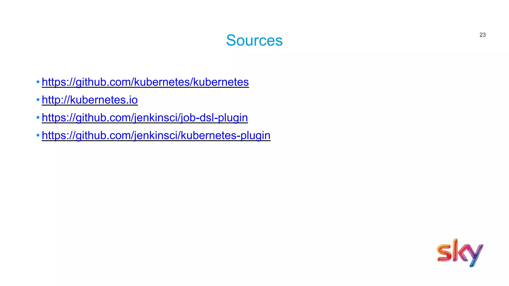 Continuous Delivery With Jenkins And Kubernetes Sky Ppt
