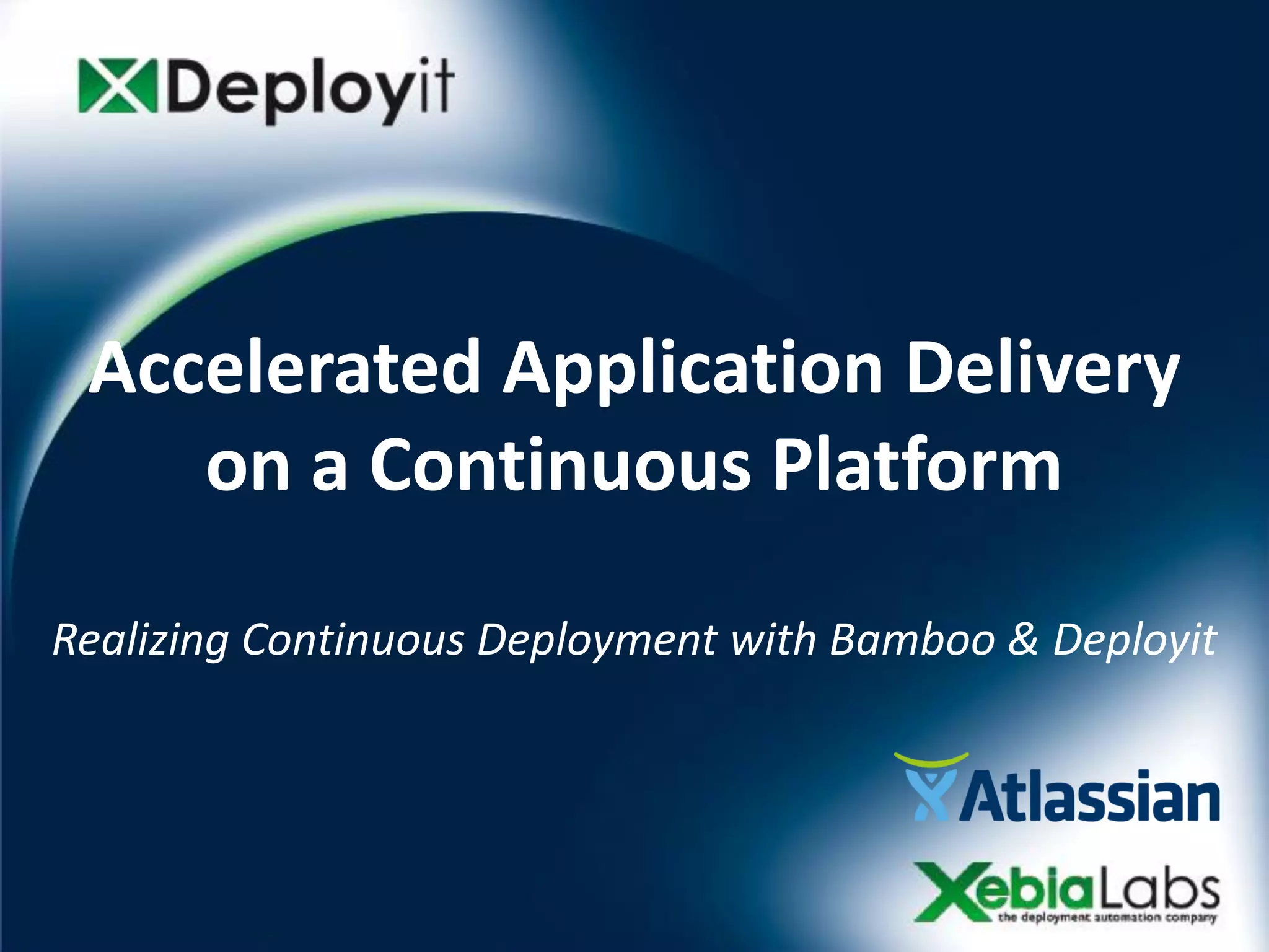 Continuous Deployment with Bamboo and Deployit | PDF | Cloud Computing ...