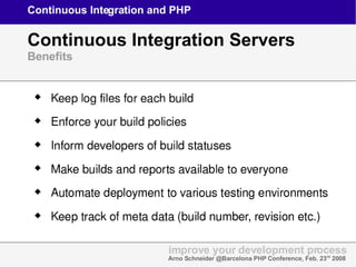 Continuous Integration and PHP | ODP